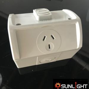 Single Outdoor Power Point 10A IP53 NZ$13.00 - Sunlight Electrical